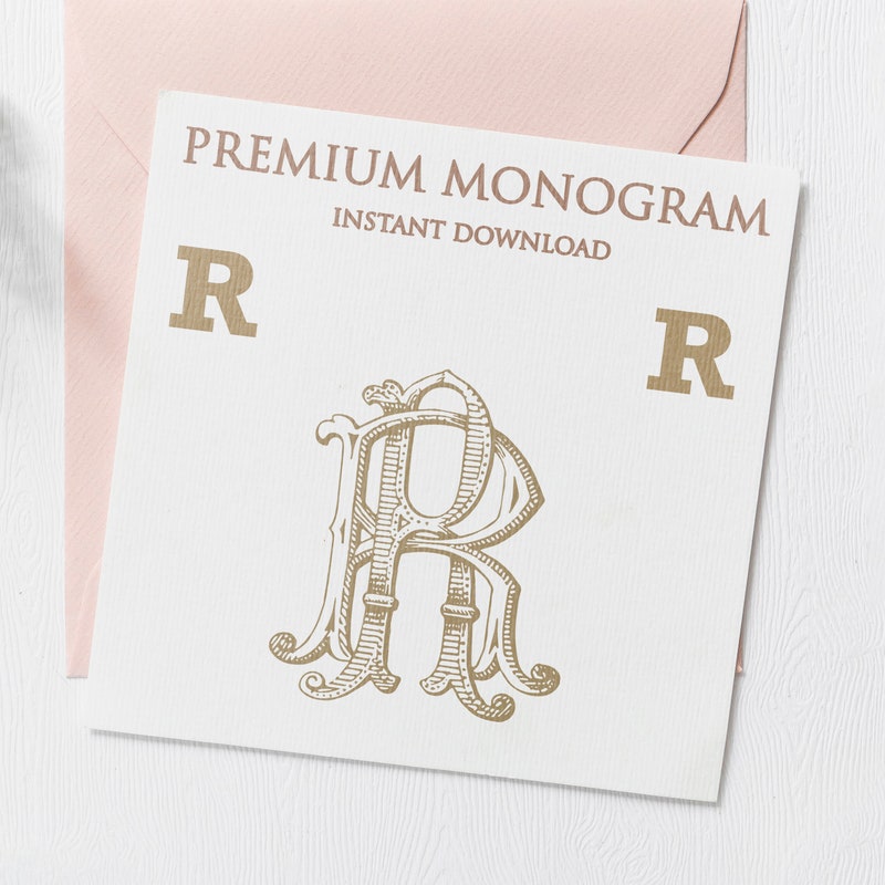 Monogram Rr - Etsy