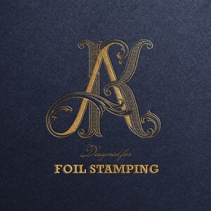 AK Wedding Monogram: Elegant Letter Logo (digital Download) - Etsy