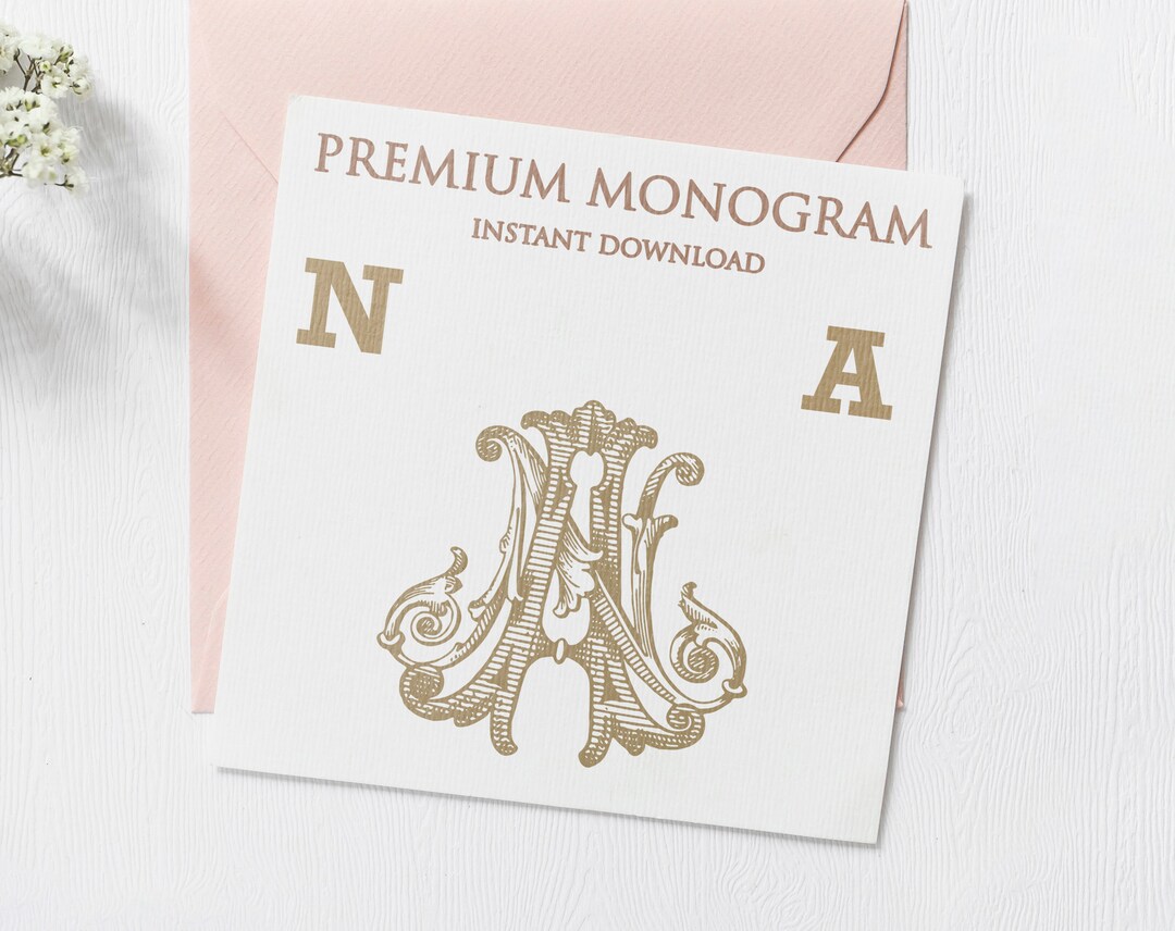 NA AN Wedding Duogram, Wedding Monogram | Wedding Logo | Invitation ...