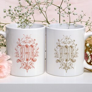 Victorian Era Monogram - Single Letter M, Vintage One Letter Monogram ...