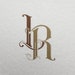 LR Wedding Monogram | a Canva Ready SVG | Large File Sizes | 2 Color ...