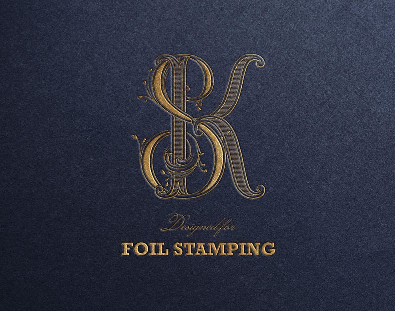 2-letter Monogram (SK) | Digital Download Only - Wedding Monogram SVG ...