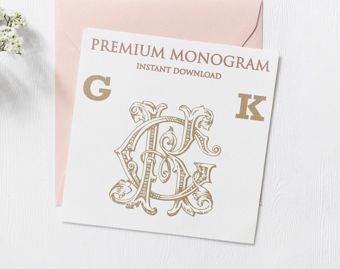 GK, KG Wedding Duogram, Wedding Monogram | Wedding Logo | Invitation ...