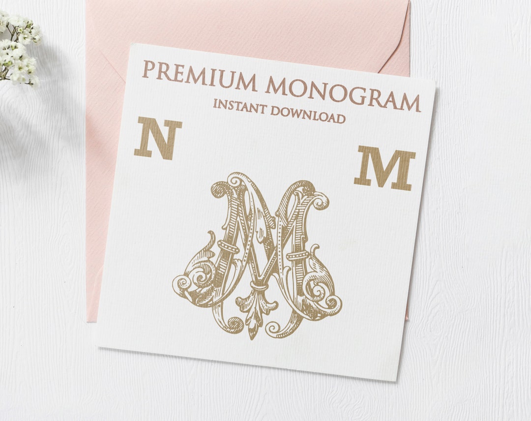 NM MN Wedding Duogram, Wedding Monogram | Wedding Logo | Invitation ...