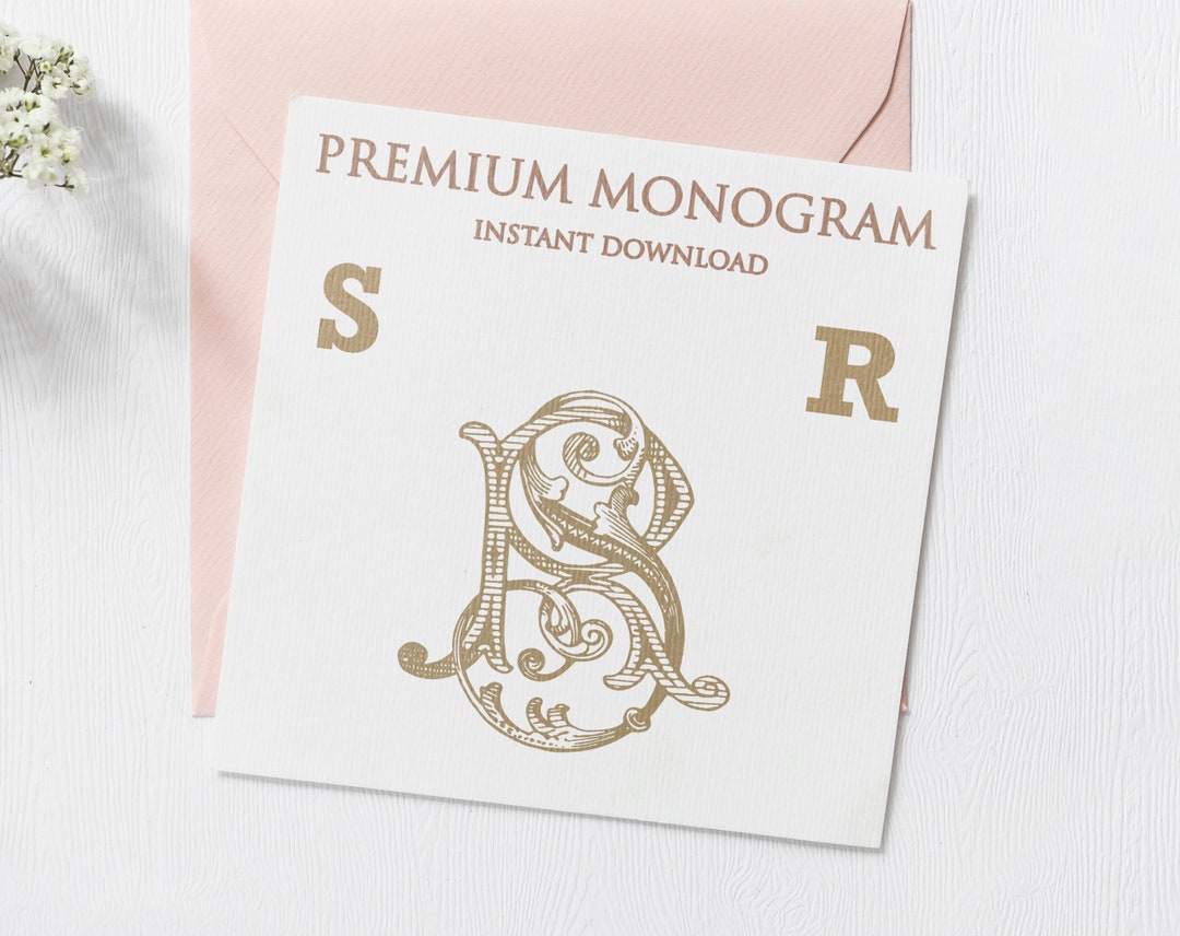 SR RS Wedding Duogram, Wedding Monogram | Wedding Logo | Invitation ...