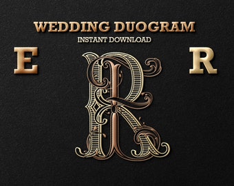 Wedding Logo Wedding Monogram Dance Floor Monogram BK KB - Etsy