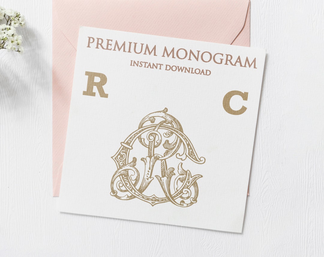 RC CR Wedding Duogram, Wedding Monogram | Wedding Logo | Invitation ...