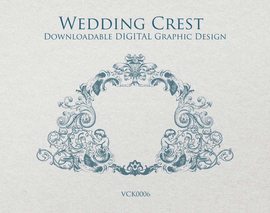 Victorian Style Wedding Crest | A Ready-to-download Scalable Vector ...