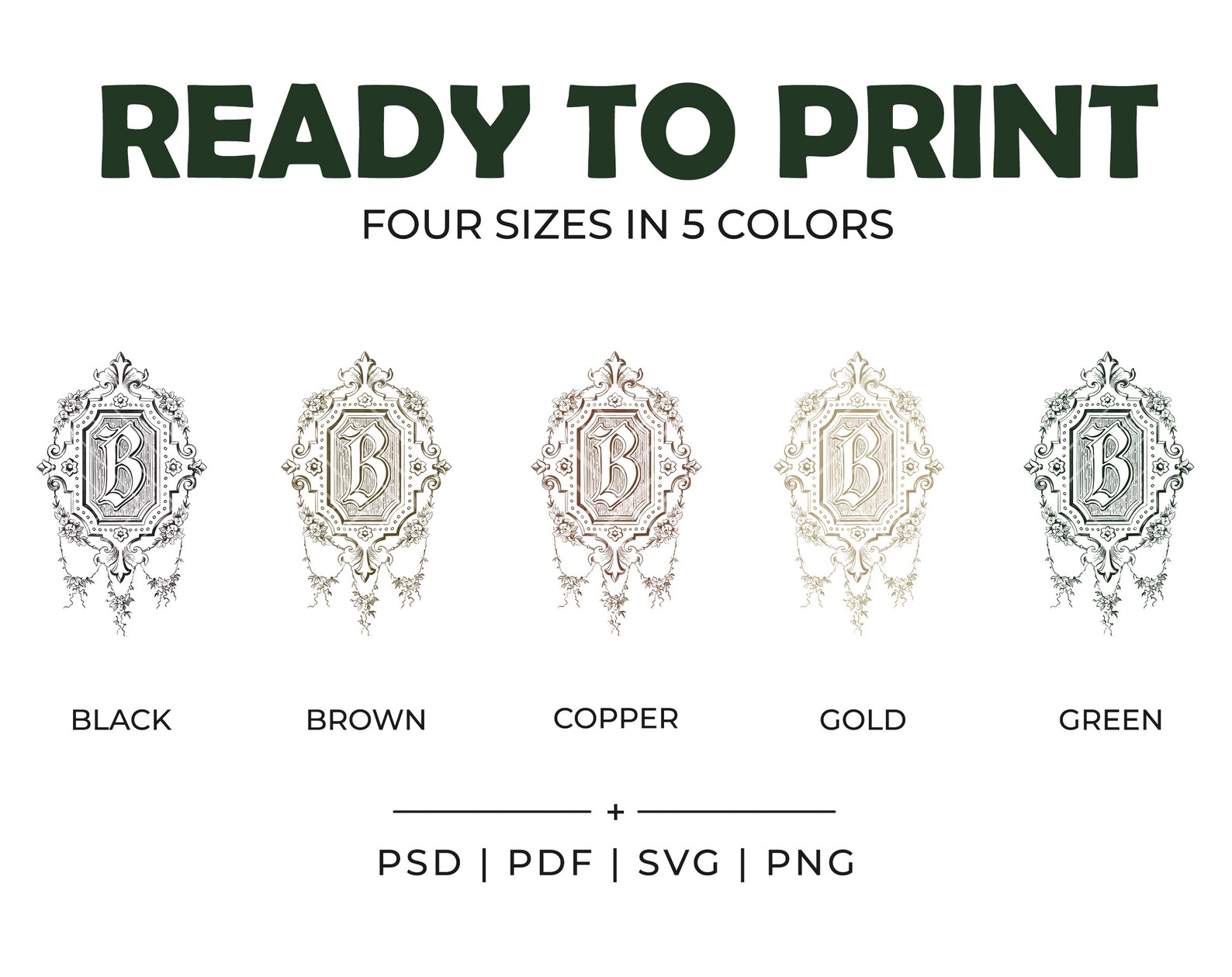 Victorian Era Monogram Single Letter B Vintage One Letter - Etsy