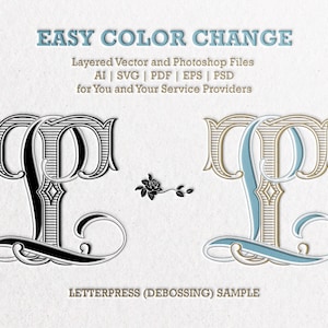 Made-to-order, 2-letter Monogram | A Digital Monogram Assembled From ...