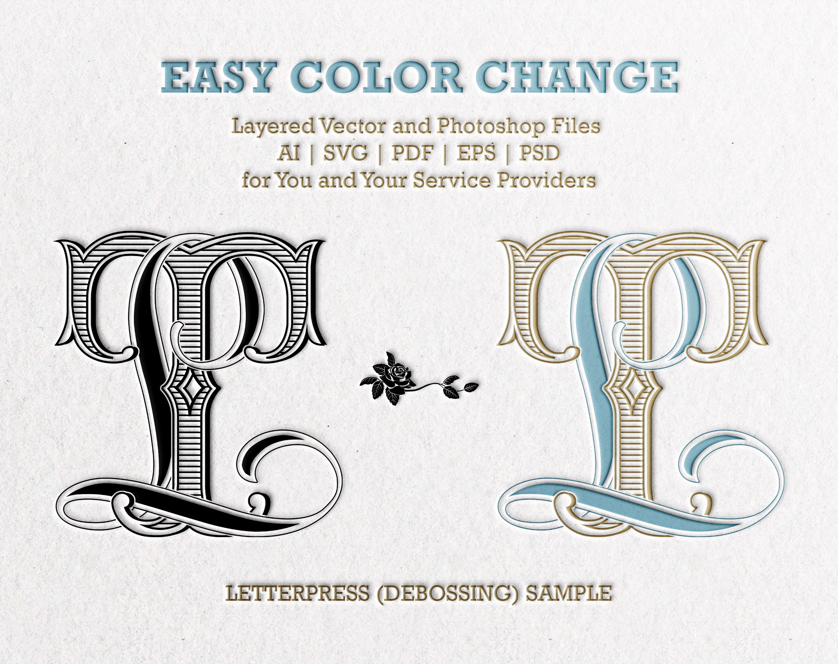 Made-to-order, 2-letter Monogram | A Digital Monogram Assembled From ...