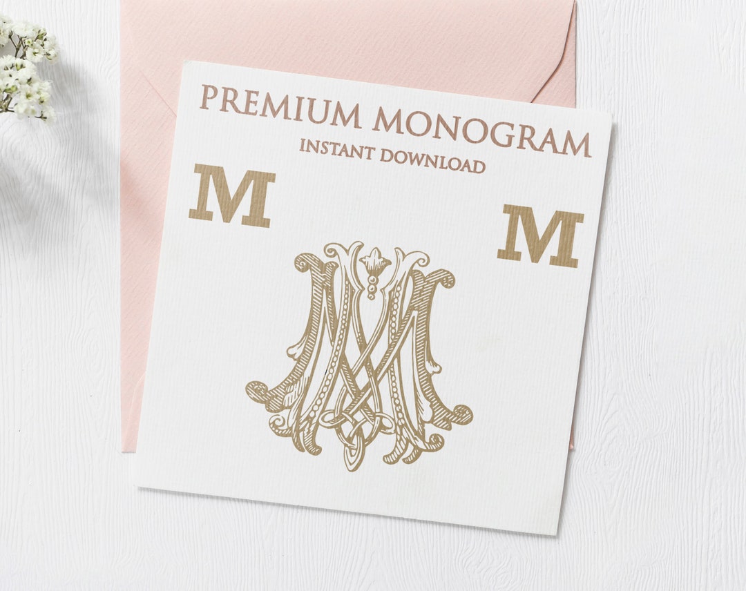 MM MM V.3 Wedding Duogram, Wedding Monogram | Wedding Logo | Invitation ...