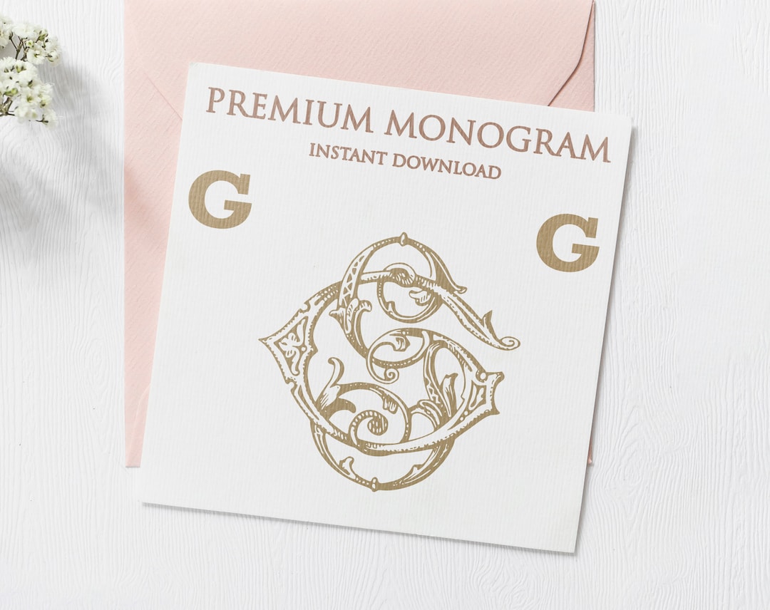 GG, GG Wedding Duogram, Wedding Monogram | Wedding Logo | Invitation ...