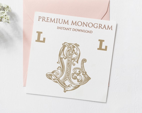 LL LL Wedding Duogram Wedding Monogram Wedding Logo - Etsy