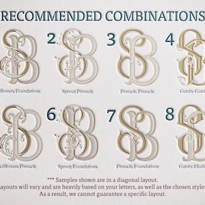 Wedding Logo | Includes a Made-to-order 2-letter Monogram Combined With ...