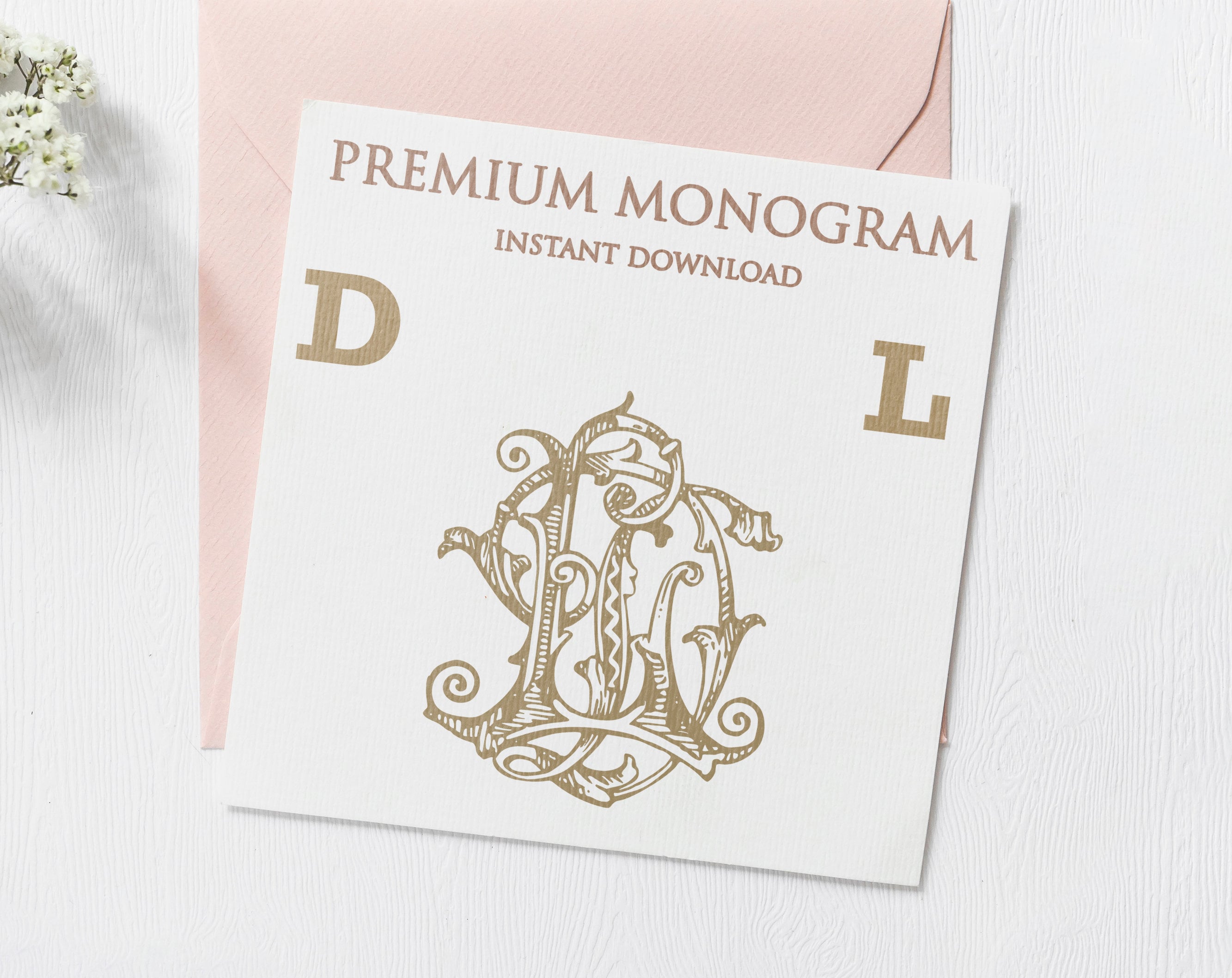 DL LD V3 Wedding Duogram Wedding Monogram Wedding Logo | Etsy