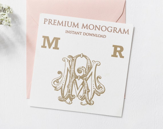 MR RM V.2 Wedding Duogram Wedding Monogram Wedding Logo - Etsy
