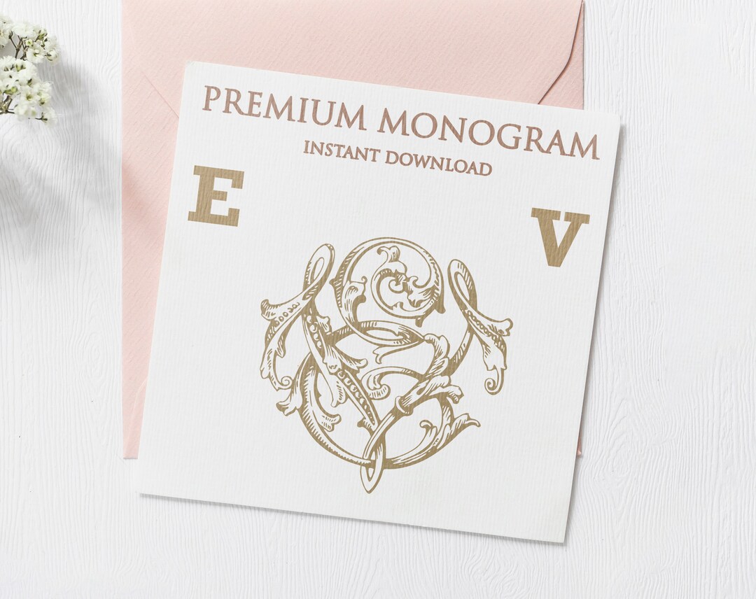 EV, VE Wedding Duogram, Wedding Monogram | Wedding Logo | Invitation ...