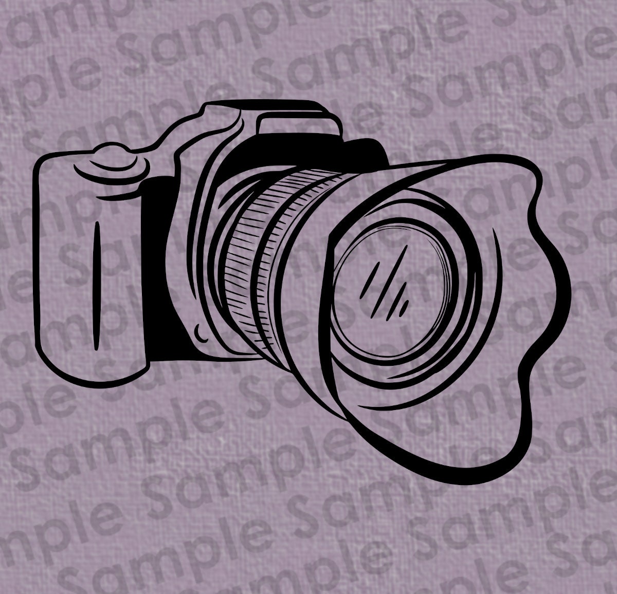 SVG, Png, DXF Easy Layered File. Camera Canon Clipart Office ...