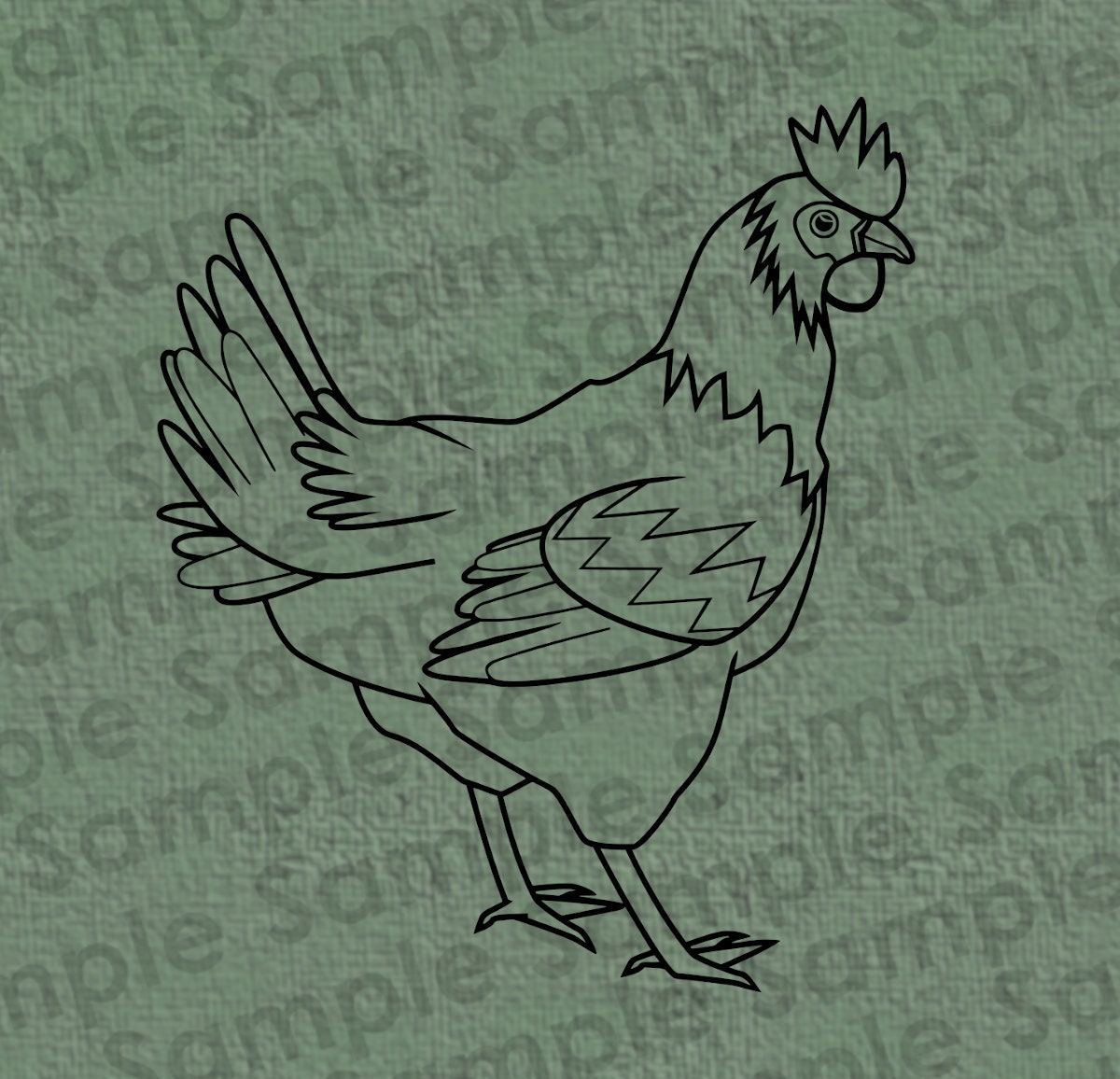 SVG, Png, DXF Easy Layered File. Rooster Chicken Farm Animal DIY Tshirt ...