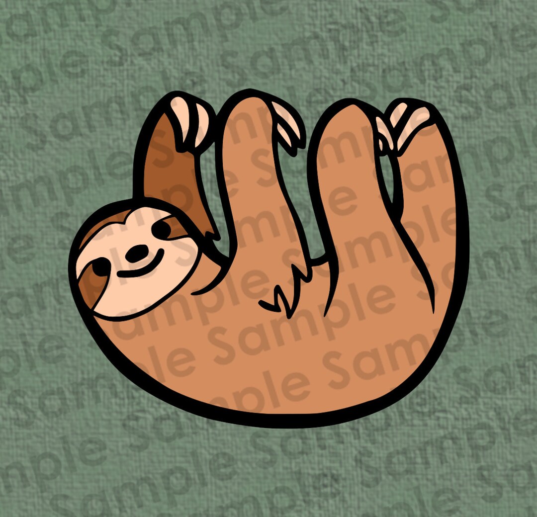 SVG, Png, DXF Easy Layered File. Sloth Australia Wild Animal DIY Tshirt ...