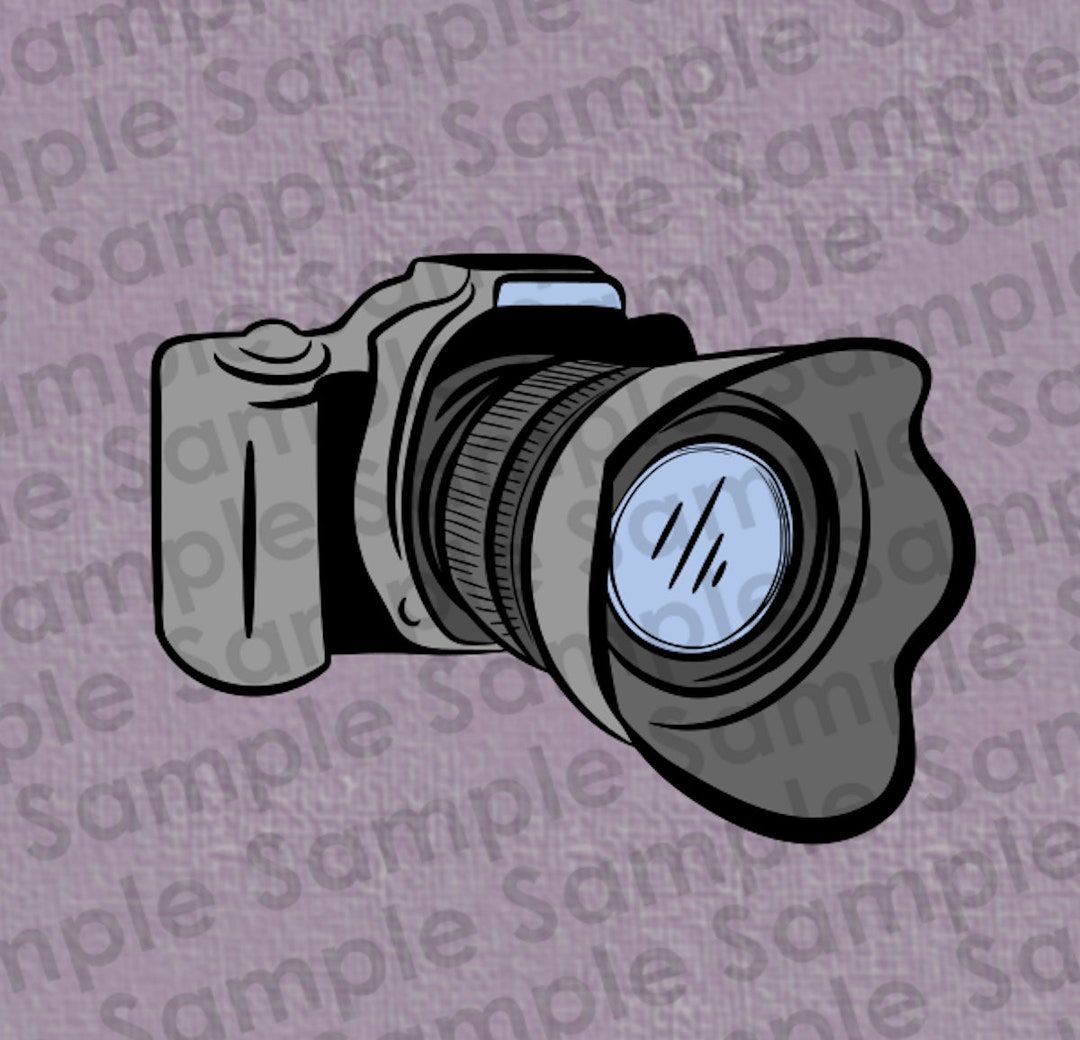 SVG, Png, DXF Easy Layered File. Camera Canon Clipart Office ...