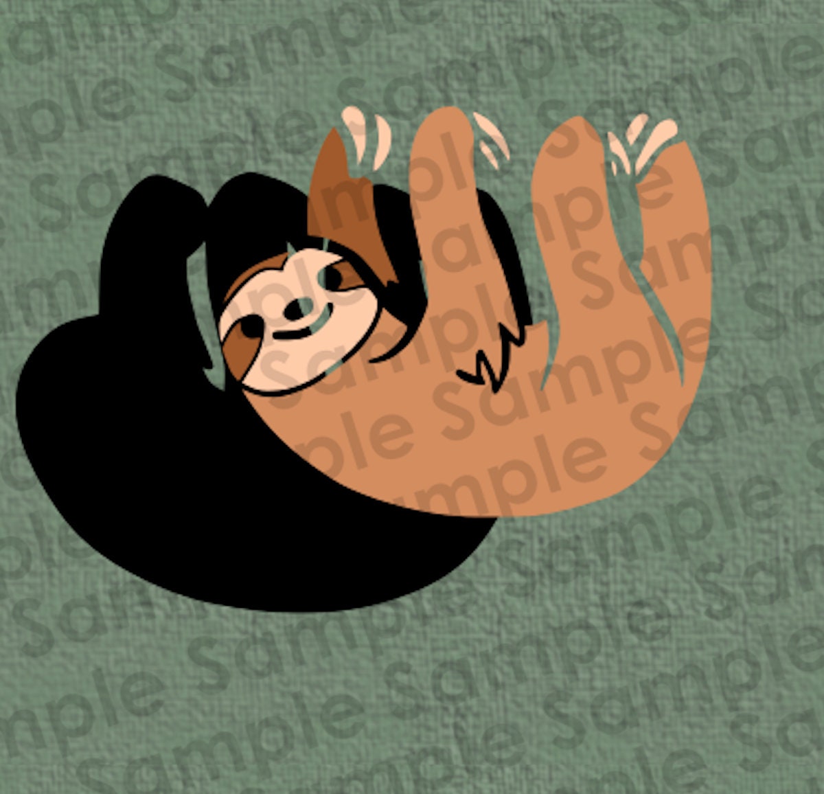 SVG, Png, DXF Easy Layered File. Sloth Australia Wild Animal DIY Tshirt ...