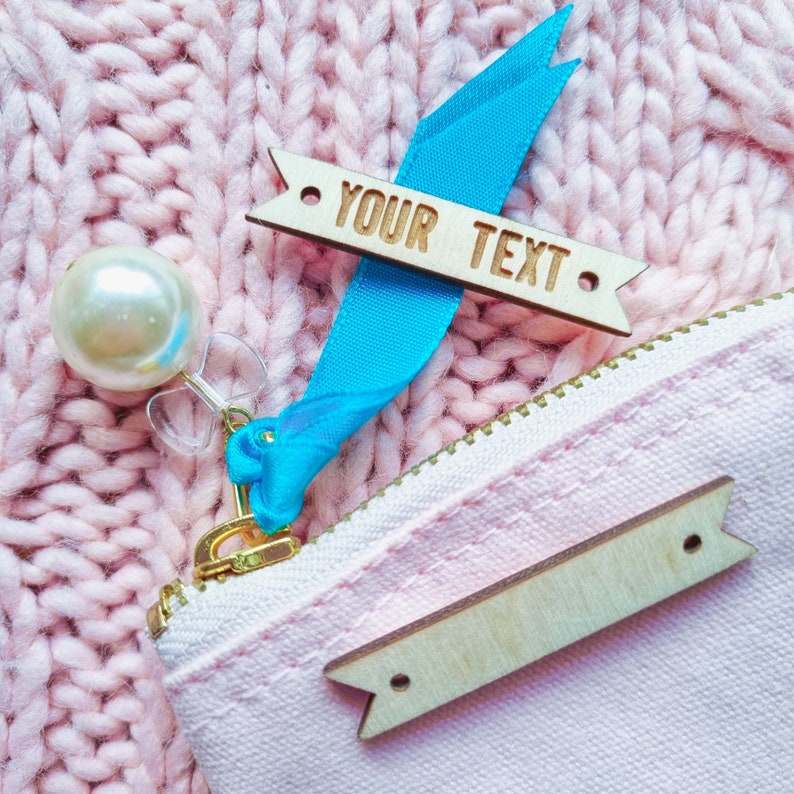 Wooden longitudinal labels with custom text plywood | Etsy