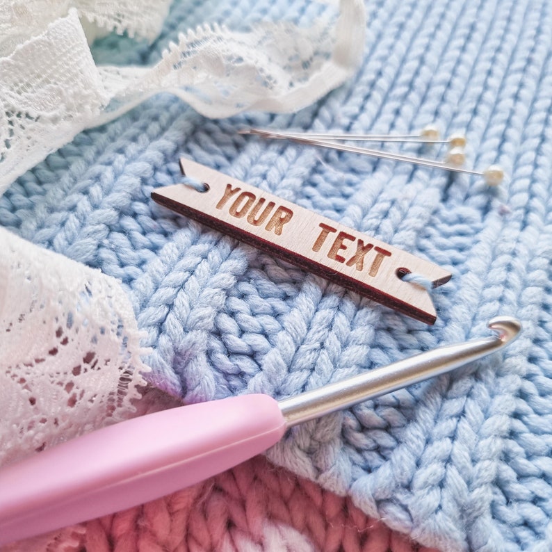 Wooden longitudinal labels with custom text plywood | Etsy