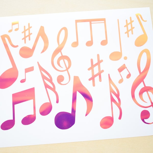 Music Notes Decal - Etsy