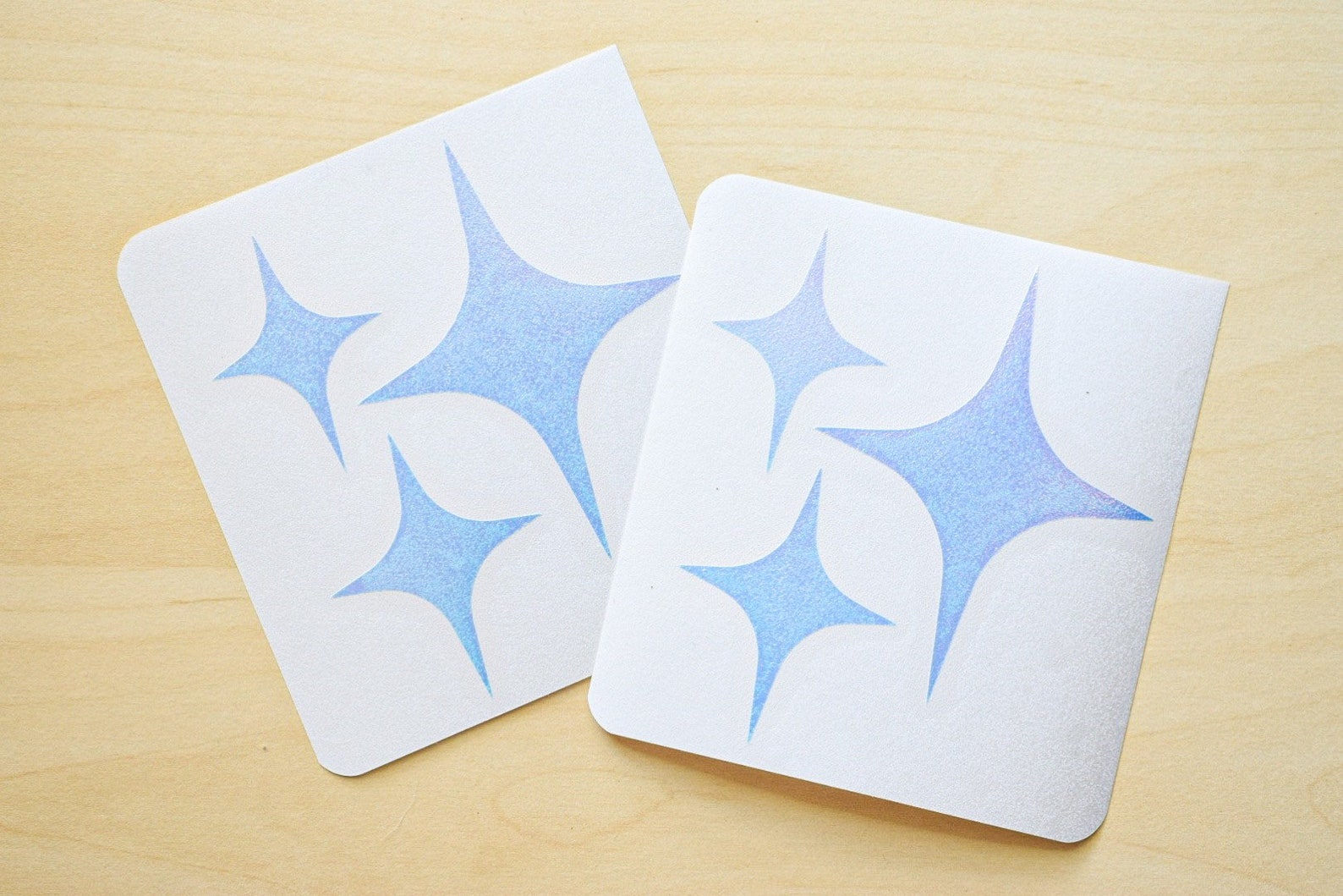 Simple Holographic Sparkle Vinyl Decal Kawaii Stars Holo - Etsy