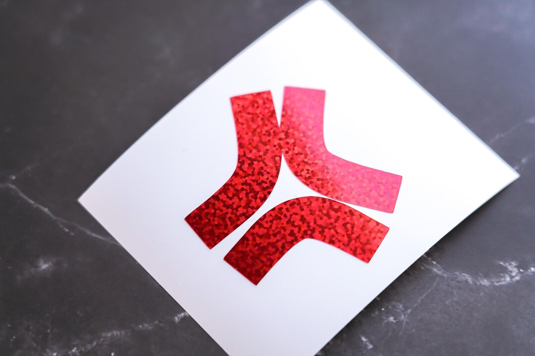 Holographic Angry Anime Symbol | Kawaii Anime Holographic Shiny Vinyl ...