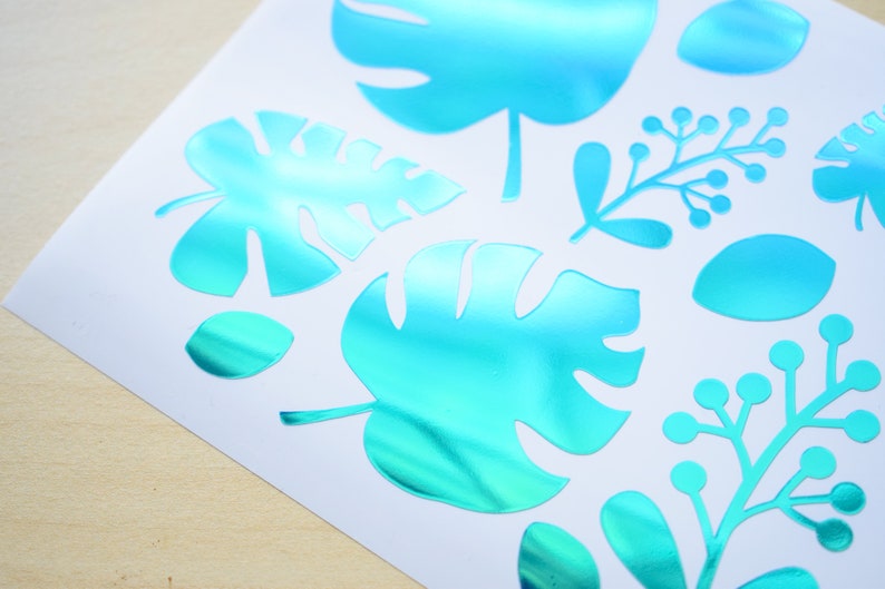 Feuille de décalcomanie Holographic Plant Theme - Etsy France