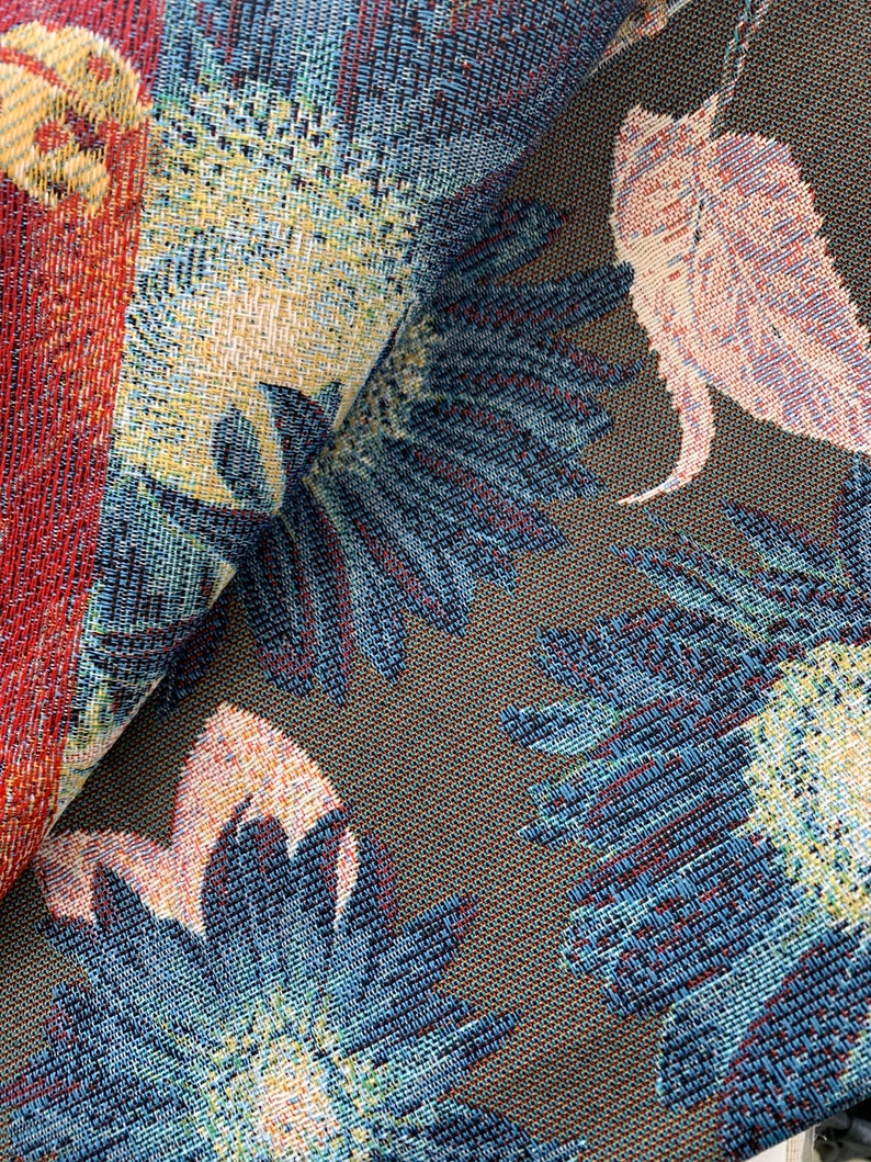 Tapestry TableCloth with yellow sunflowers and ladybirds. | Etsy