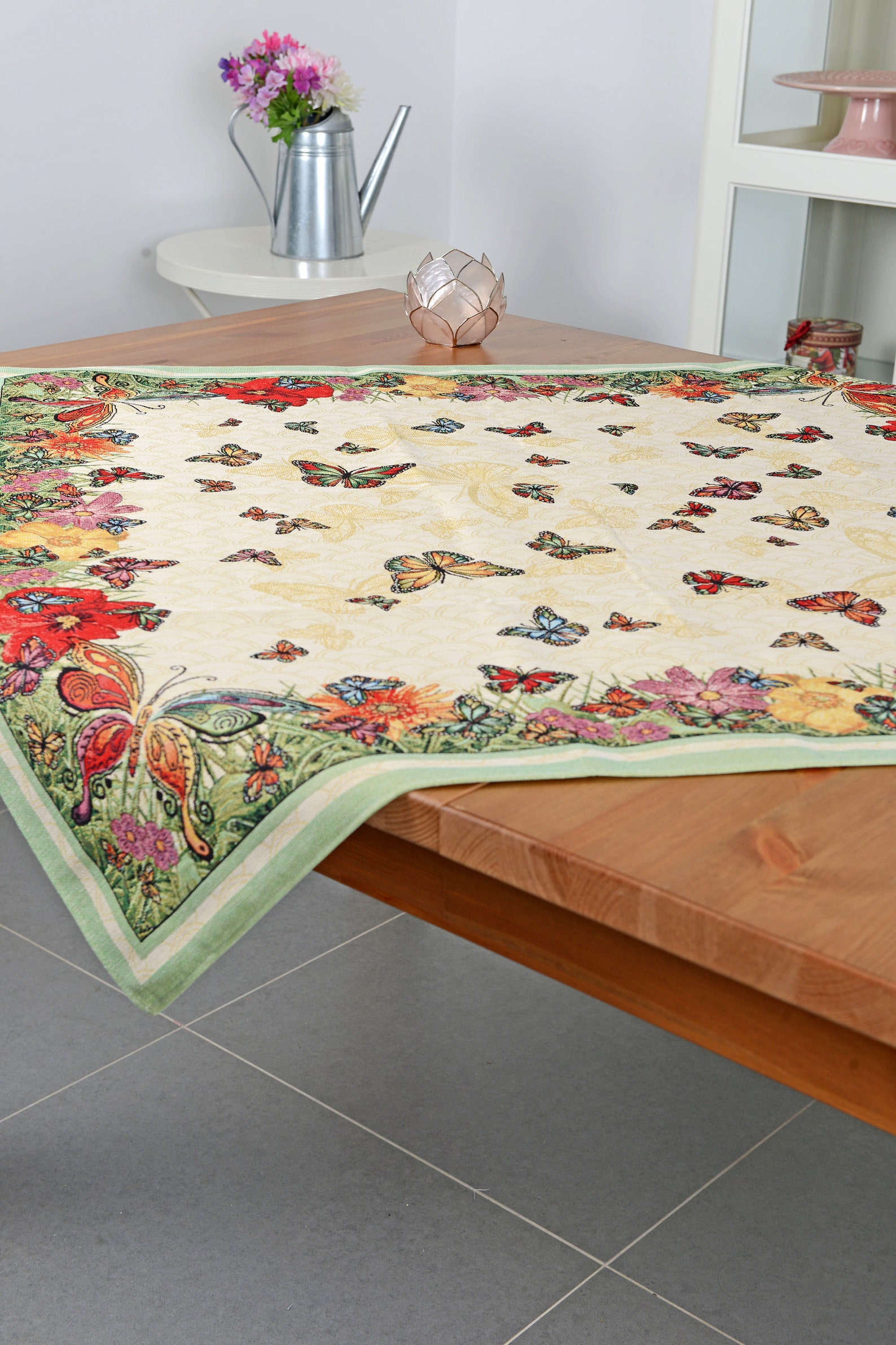 Tapestry Tablecloth With Colorful Butterflies. Table | Etsy