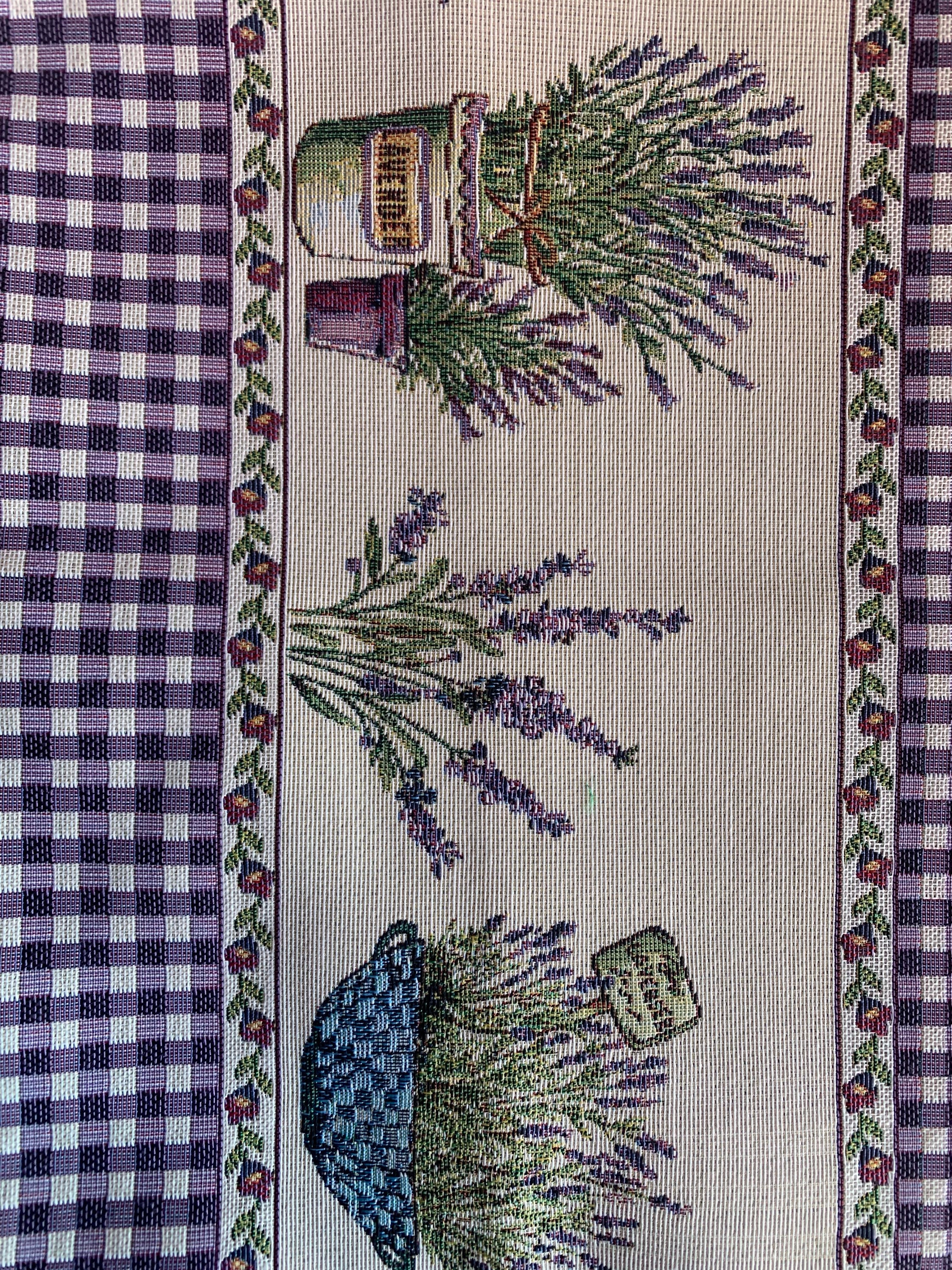 Tapestry Table Cloth With Lavender and Butterflies. Table | Etsy