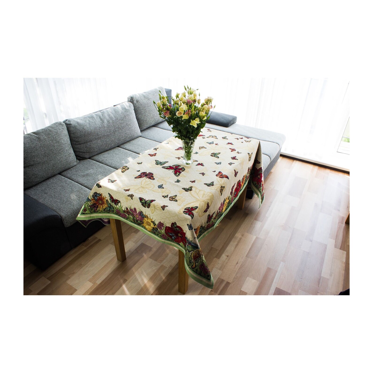 Tapestry Tablecloth With Colorful Butterflies. Table | Etsy