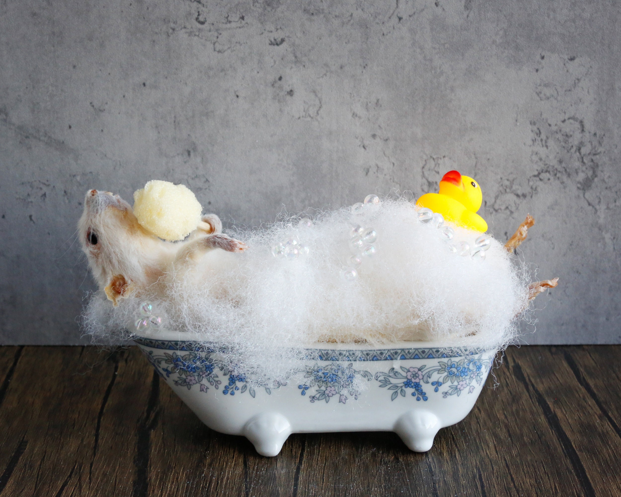 Taxidermy Mouse / Rat / Rodent - in the bath - Made to Order ...