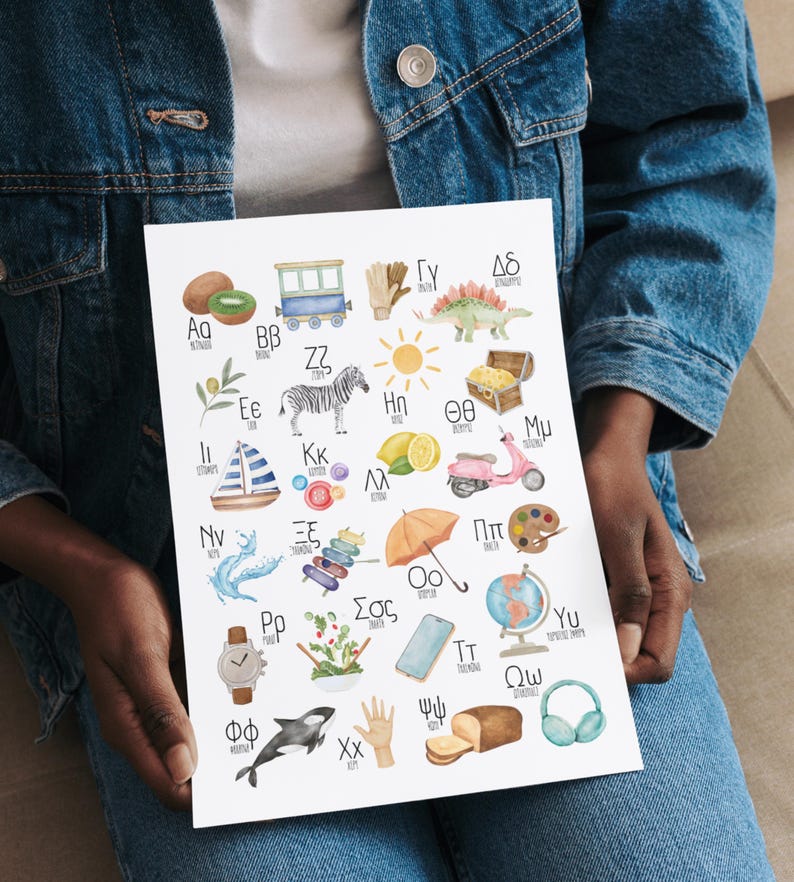 Greek Alphabet Poster (digital Download) •granazaki• - Etsy