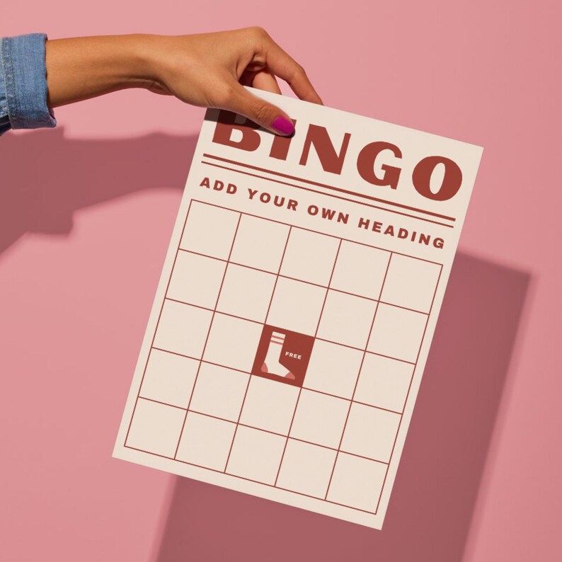 Family Game — Printable Social Bingo Party Game for Family Gathering ...