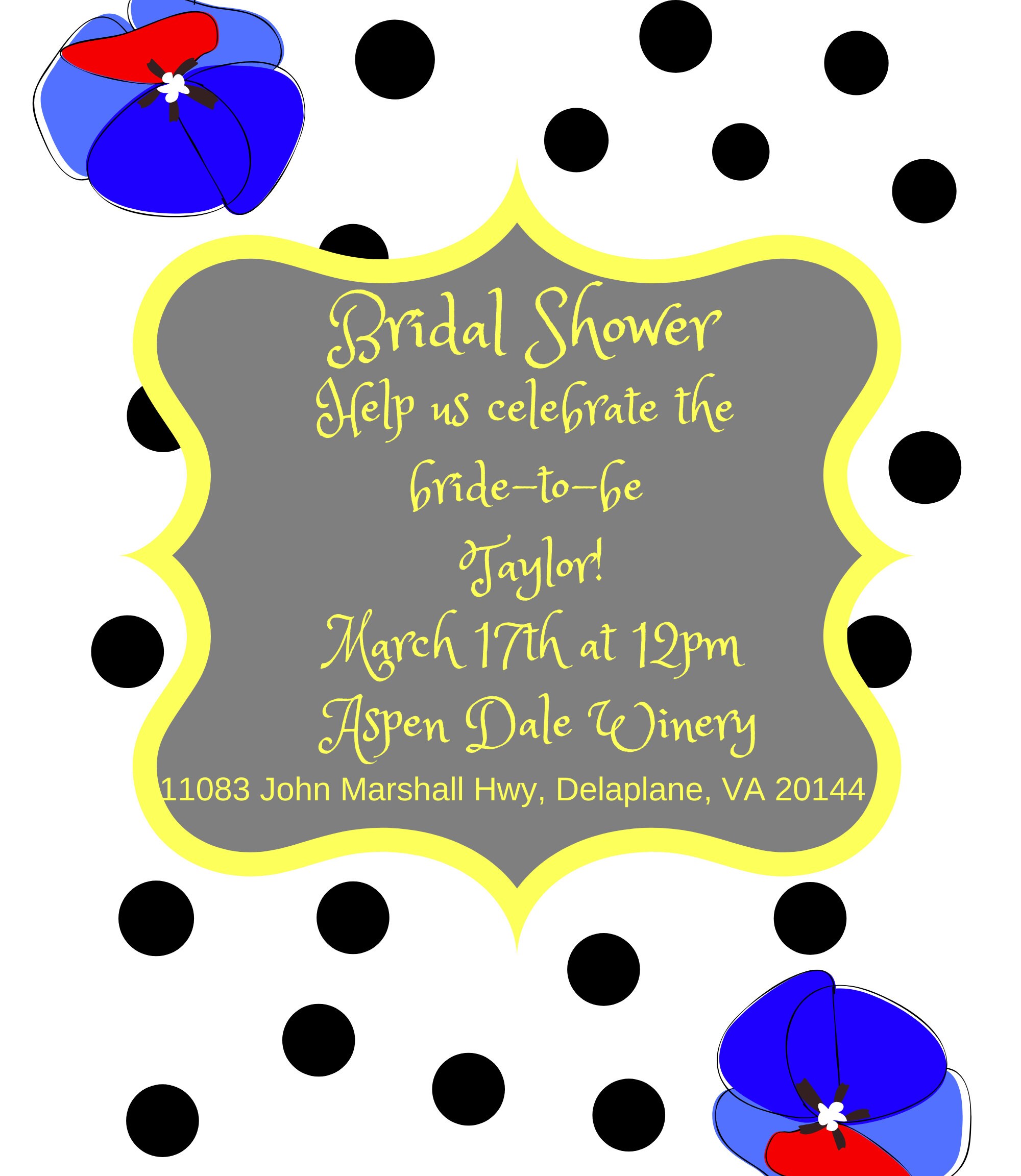 Kate Spade Bridal Shower Invite - Etsy