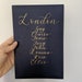 Calligraphy Table Plan Wedding Table Plan Hanging Seating - Etsy