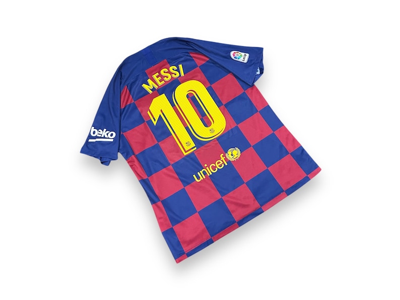 Authentic Nike FC Barcelona Jersey Number 10 Messi Football Shirt XL - Etsy