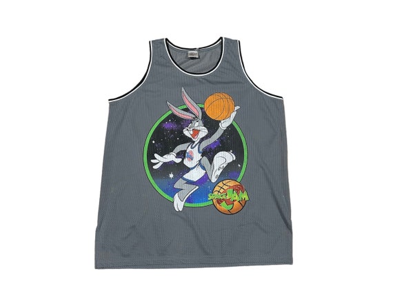90s Looney Tunes Space Jam bug bunny basketball Jerse… - Gem