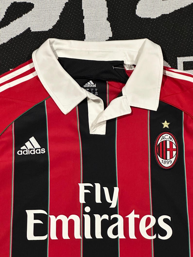 Authentic Adidas Ac Milan Football Shirt Soccer Jersey Size XL - Etsy