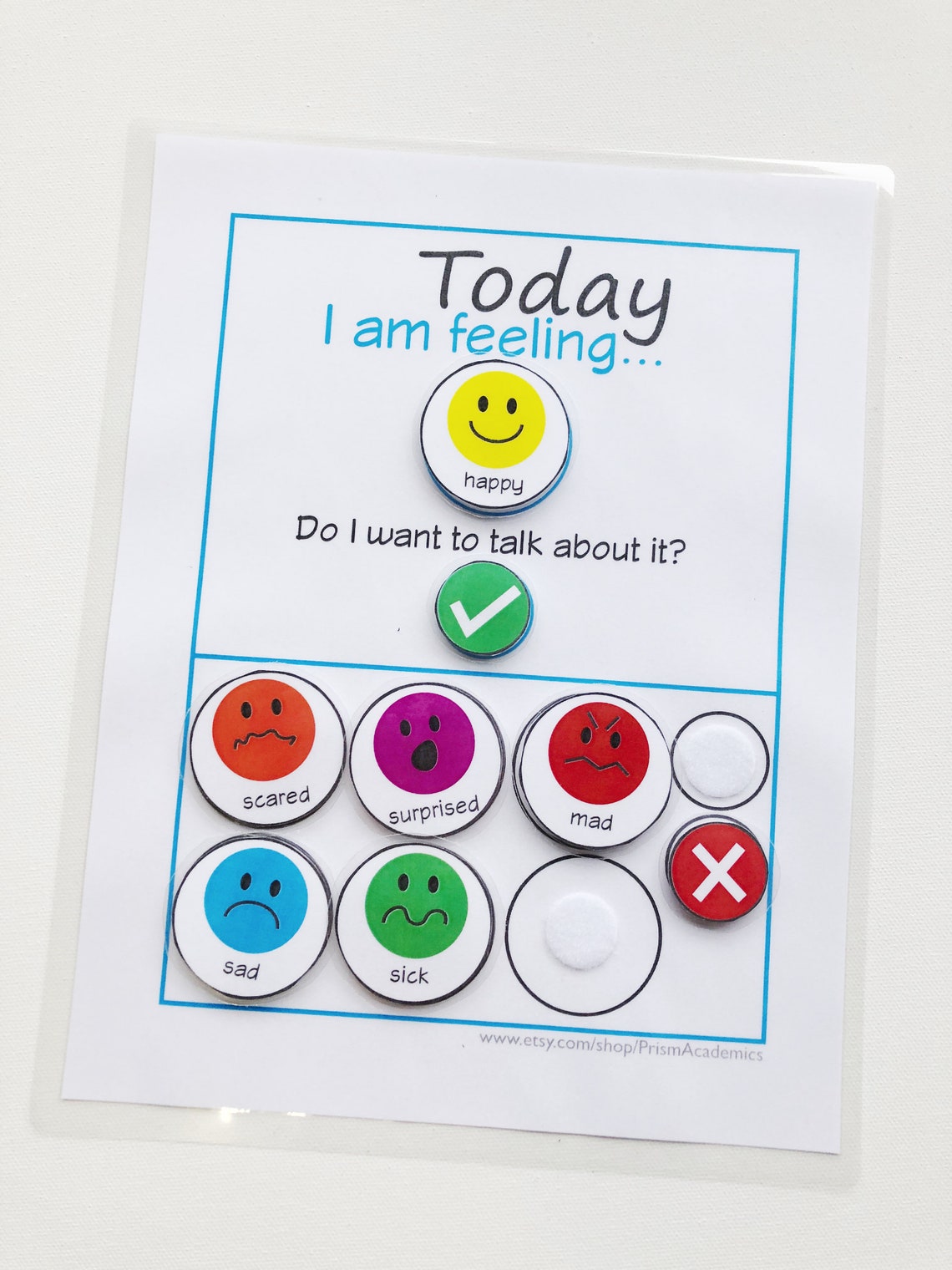Daily Feelings Chart - Instant Download - Printable - Etsy
