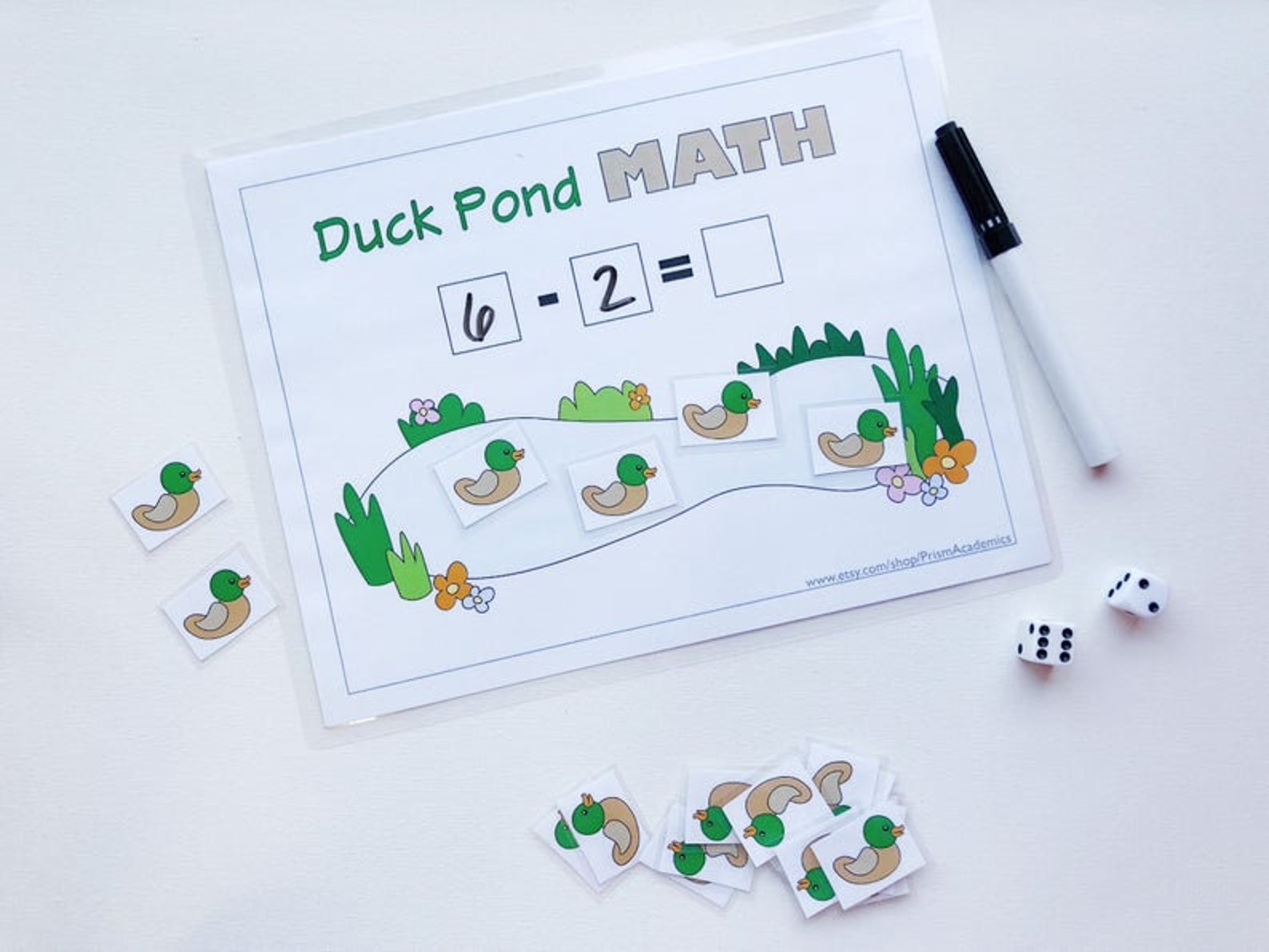 Duck Pond Math Activity Printable Instant Download - Etsy