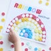 Multi-use Rainbow Color Matching and Sensory Worksheet - Etsy