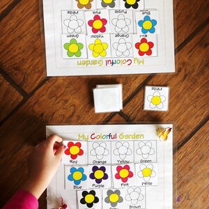 My Colorful Garden Game - Printable - Instant Download - Etsy