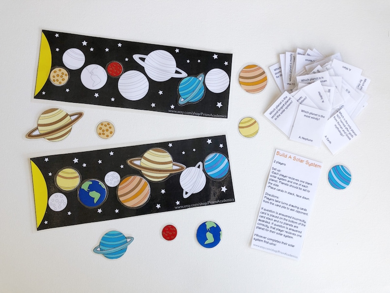 Solar System Fact Game - Educational Game - Instant Download ...